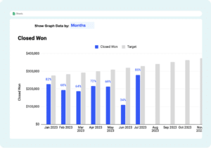 Free Salesforce Sales to Target Dashboard Template