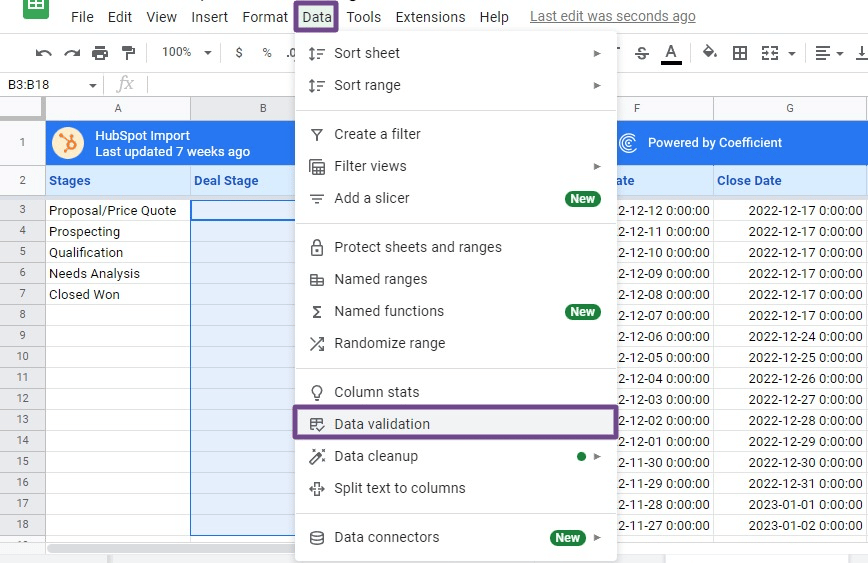How To Add Drop Down List In Google Sheets Coefficient