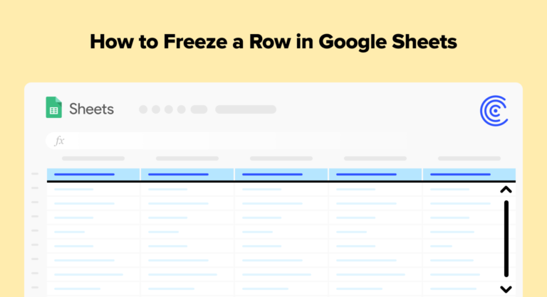 How To Freeze A Row In Google Sheets Coefficient