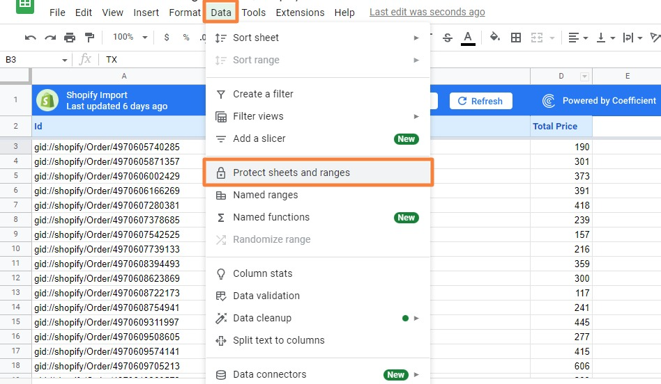 How To Lock Cells In Google Sheets