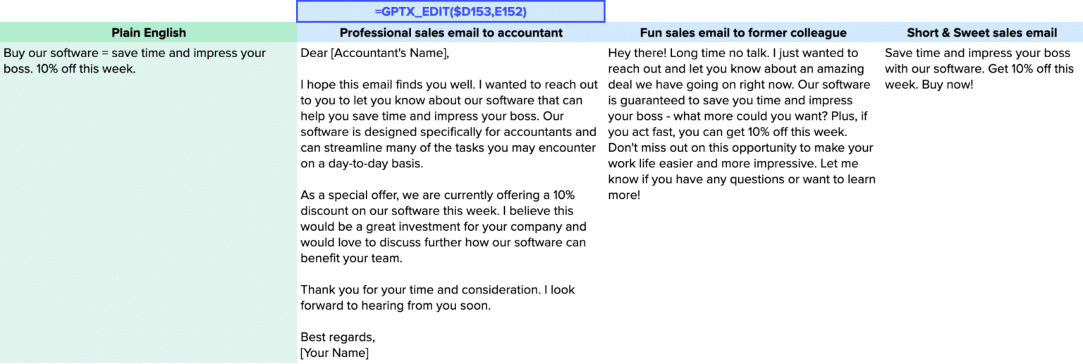 GPT in Google Sheets: No OpenAI API Credentials Needed