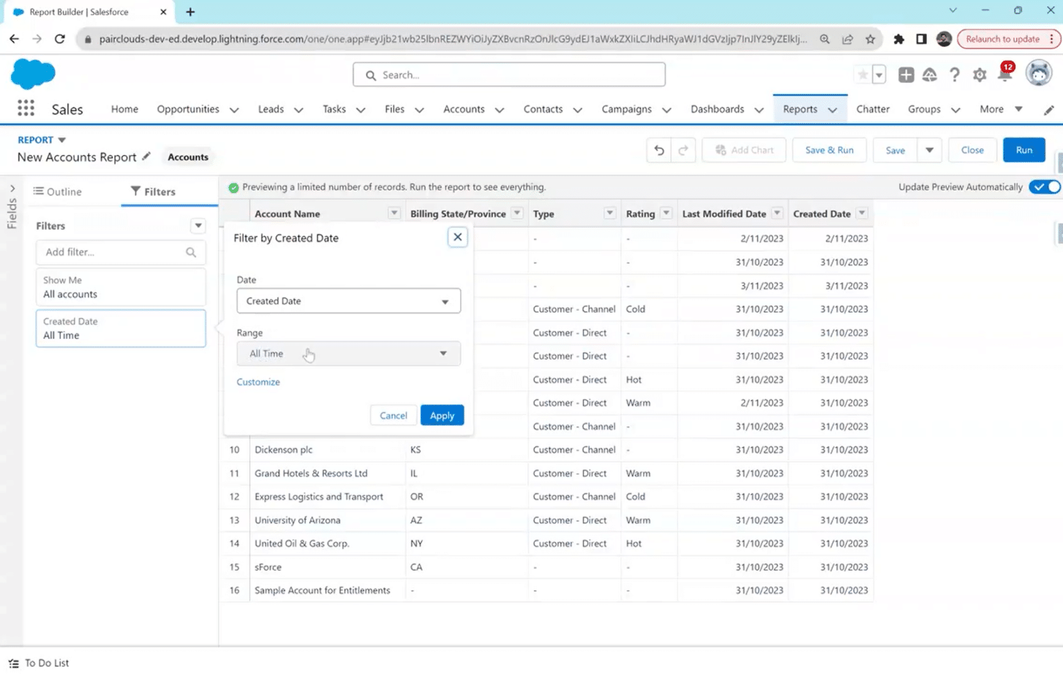 How to create a report in Salesforce? Walkthrough Guide + Video