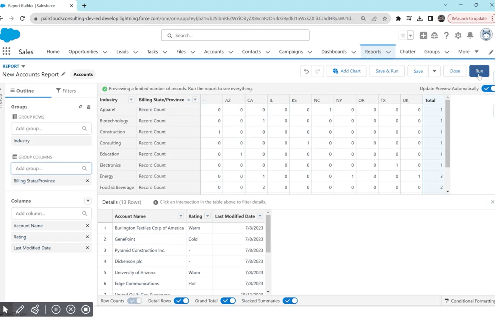 Matrix Report In Salesforce A Complete Guide