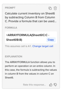 How to Subtract in Google Sheets