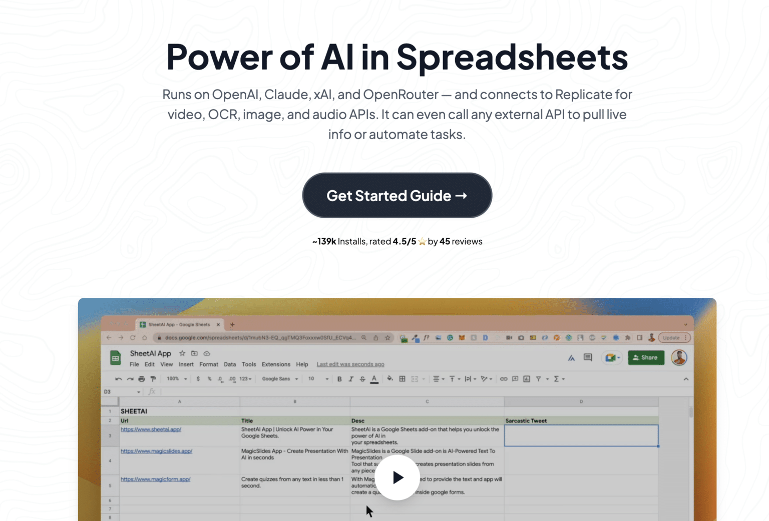 Best 5 AI Tools for Google Sheets in 2026 - Coefficient